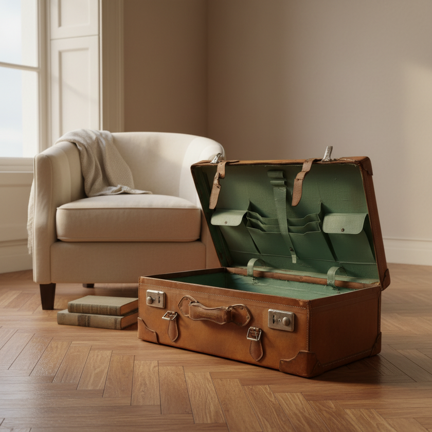 Valigia Originale Vintage in Cuoio | Novità Home